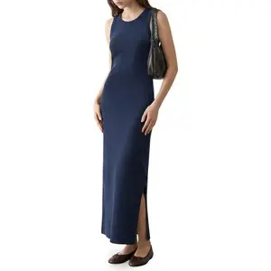 Mango Rib Knit Tank Maxi Dress