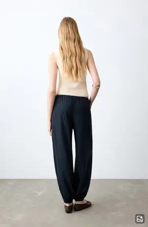 Mango Drawstring Balloon Pants