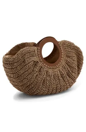 Mango Raffia Handbag