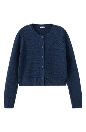 Mango Textured Knit Cardigan