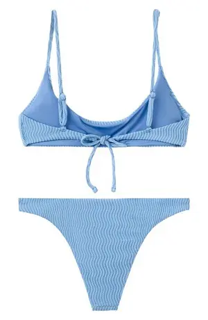 Mango Jacquard Two-piece Swimsuit