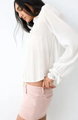 Mango Denim Shorts - Pink