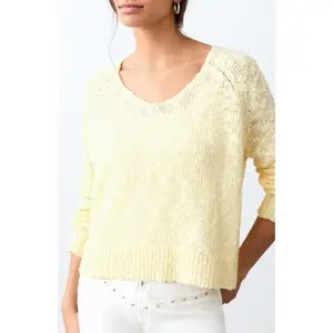 Mango Fine Knit V-neck Sweater