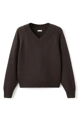 Mango V-neck Knit Sweater
