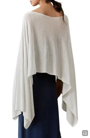 Mango Lurex Knit Cape