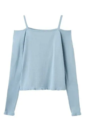 Mango Cold Shoulder Crewneck Sweater