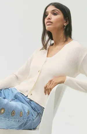 Women's Ecru Cardigans