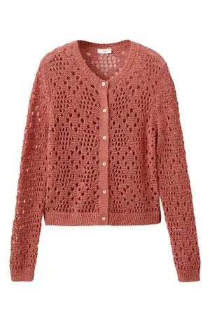 Mango Open Stitch Cardigan