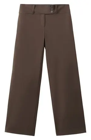 MANGO Straight Leg Suit Pants