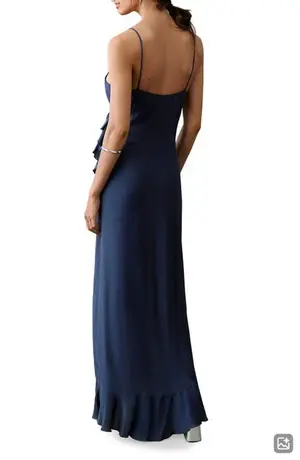Mango Ruffle Maxi Dress
