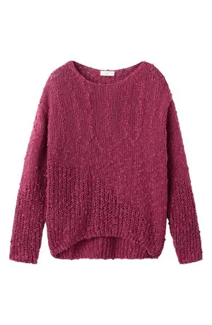 Mango Cotton-blend Nubby Knit Sweater