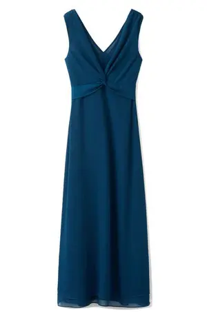 Mango Twist Front Sleeveless Maxi Dress