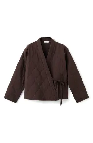 Mango Quilted Wrap Jacket
