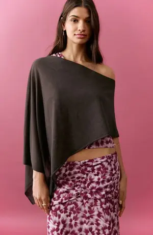 Mango Asymmetric Knit Cape
