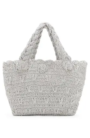 Mango Texture Metallic Mini Tote Bag