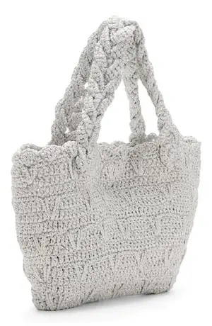 Mango Texture Metallic Mini Tote Bag