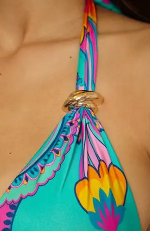 Trina Turk Mykonos Halter Bikini Top