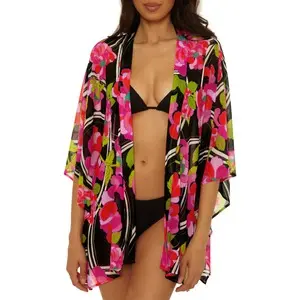 Trina Turk Bougainvillea Floral Print Cover-up Tunic - Multi