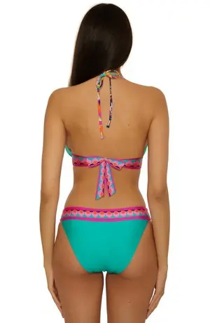 Trina Turk Paralia Reversible Halter Bikini Top