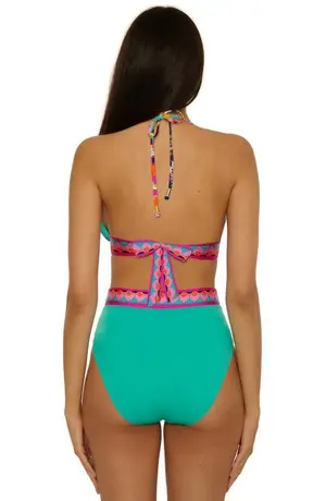 Trina Turk Paralia Reversible High Waist Bikini Bottoms
