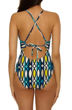 Trina Turk Paros Empire Waist One-piece Swimsuit