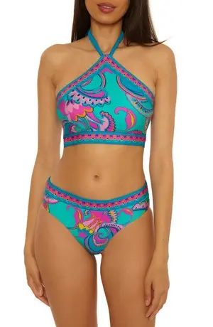Trina Turk Mykonos High Neck Bikini Top