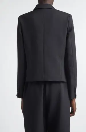 Comme Des Garçons Ruffle Gabardine Jacket