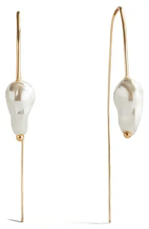BAUBLEBAR Teagan Faux Pearl Threader Earrings
