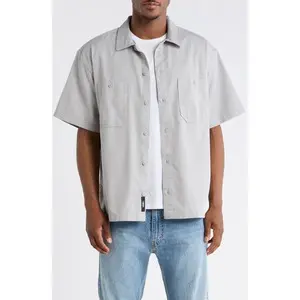 VANS Larkspur Short Sleeve Cotton Button-up Work Shirt