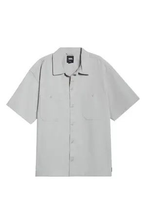VANS Larkspur Short Sleeve Cotton Button-up Work Shirt