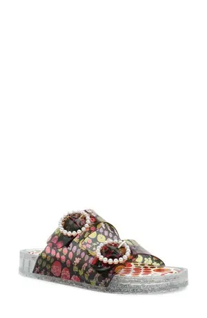 Betsey Johnson Landin Two-strap Jelly Sandal