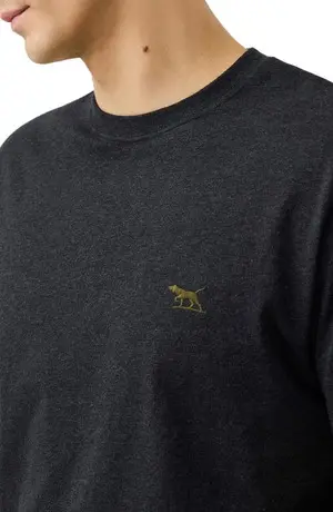 Rodd & Gunn The Gunn Tee 2.0 Sports Fit Cotton T-shirt - Charcoal