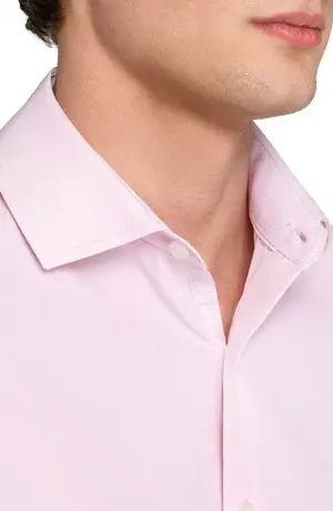 W.R.K Slim Fit Solid Performance Dress Shirt - Pink