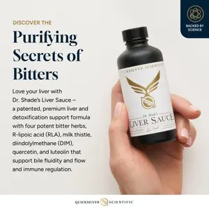 QUICKSILVER SCIENTIFIC Liver Sauce Liposomal Milk Thistle And Dandelion Root Supplement
