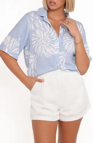 Petal & Pup Spread Collar Shirts For Women