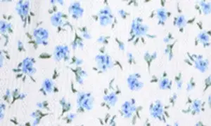 PETITE PLUME Pima Cotton Pointelle Pants - Blue