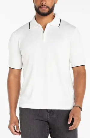 LIVERPOOL Tipped Zip Polo