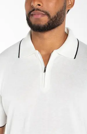 LIVERPOOL Tipped Zip Polo