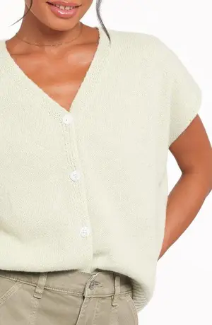 PETAL & PUP Mariana Knit Sweater Vest - Sage