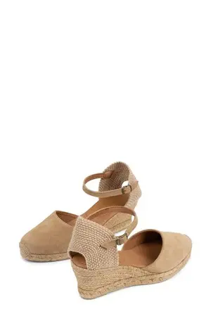 Penelope Chilvers Ankle Strap Espadrille Platform Wedge Pump