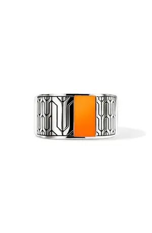John Hardy Icon 50 Signet Ring Silver