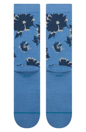 Stance Cotton Blend Crew Socks - Blue