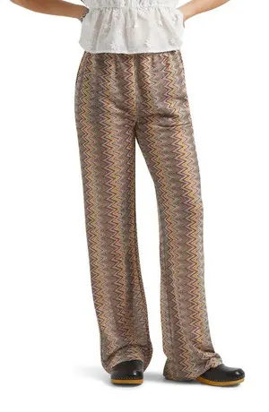 Brixton Cabana Zigzag Mesh Pants - Multi Color Zigzag