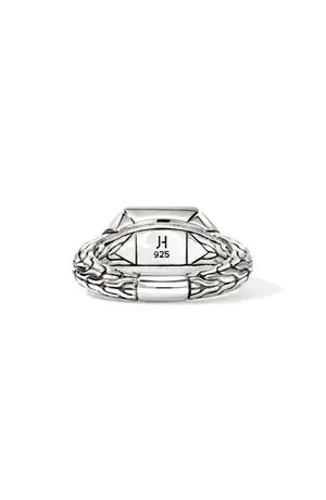 John Hardy Icon Stud Diamond Ring - Silver