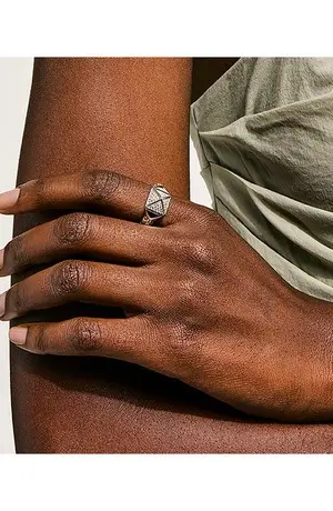 John Hardy Icon Stud Diamond Ring - Silver