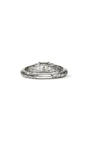 John Hardy Icon Stud Ring With Pavé Diamonds - Silver