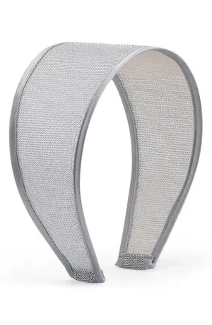LELET NY Odessa Chainmail & Silk Headband - Silver