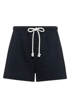 NUUDS French Terry Drawstring Shorts - Black