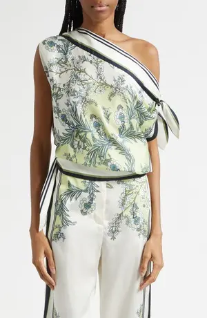 VERONICA BEARD Tari One-Shoulder Top