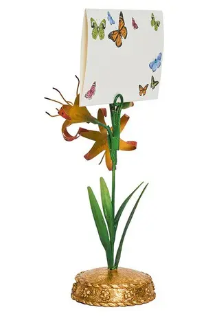 JULISKA Meadow Walk Tiger Lily Place Card Holder